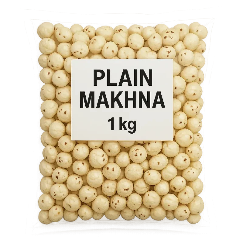 Plain Makhana 1KG ( 1KG * 1 POUCH)
